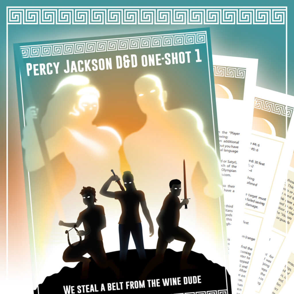 Percy Jackson D&D One-Shot – We Steal a Belt From the Wine Dude